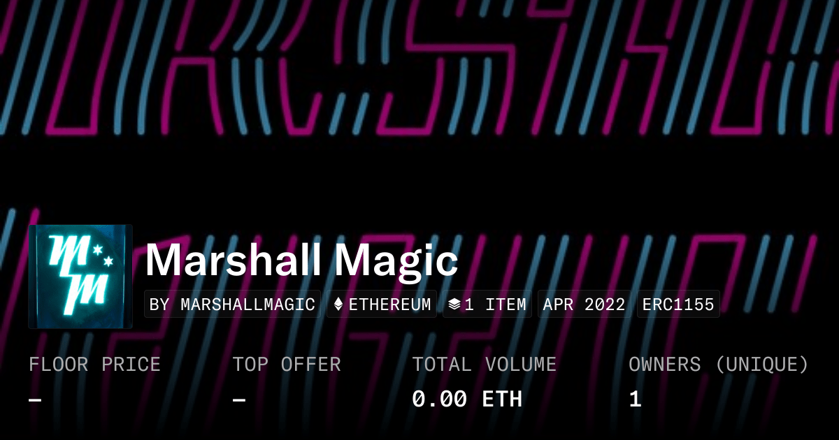 Marshall Magic Collection Opensea
