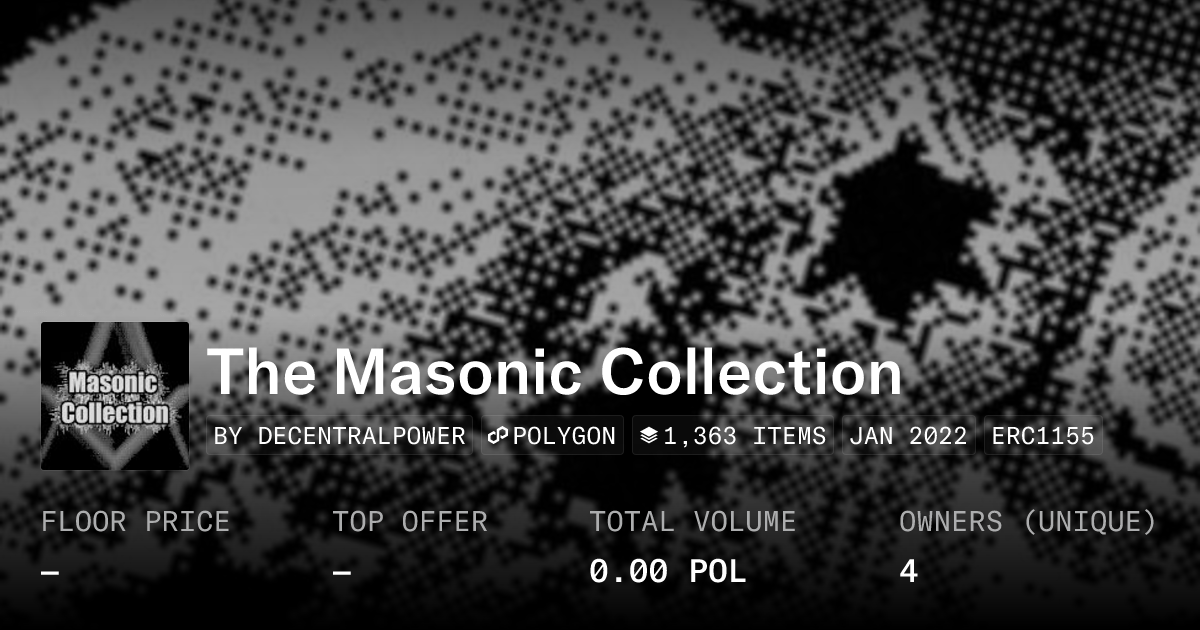 The Masonic Collection Collection Opensea