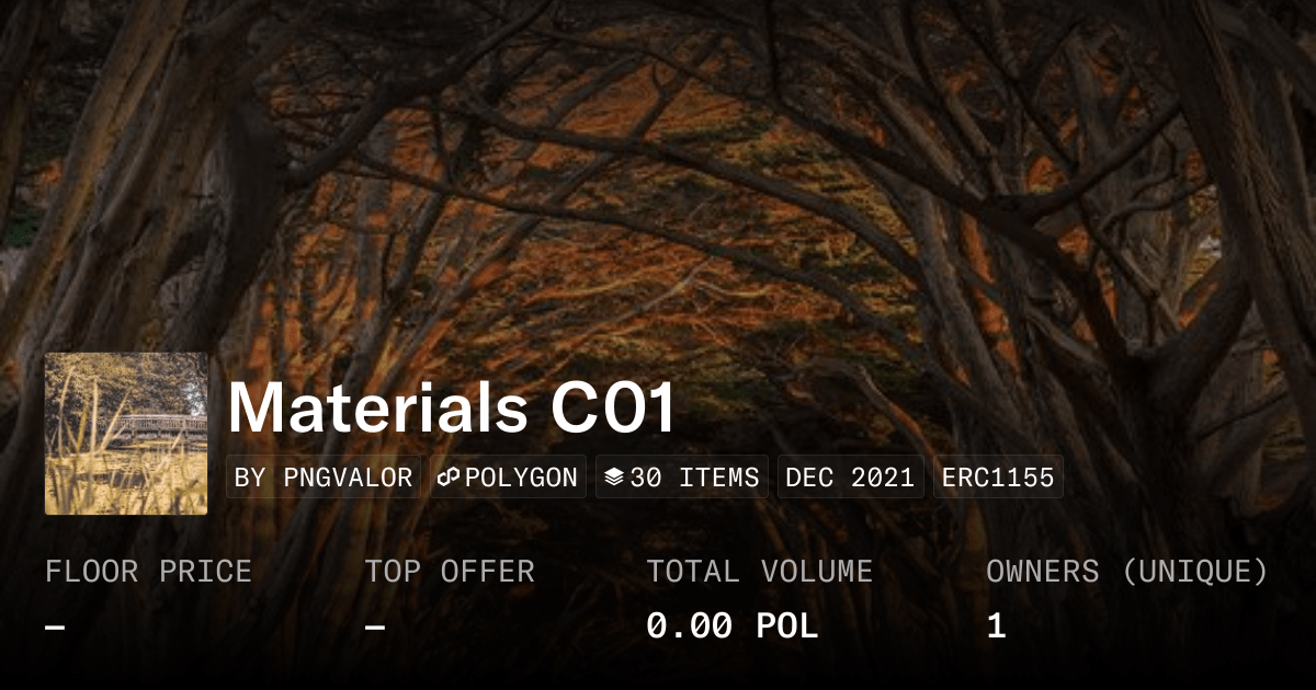 Materials C01 Collection Opensea