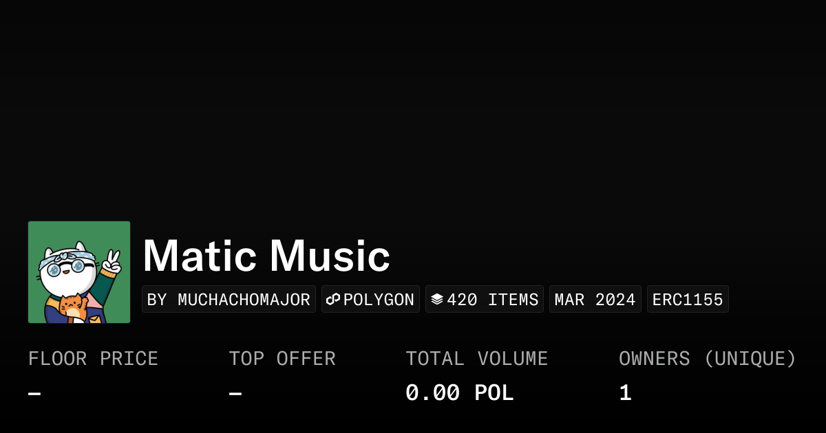 Matic Music Collection Opensea