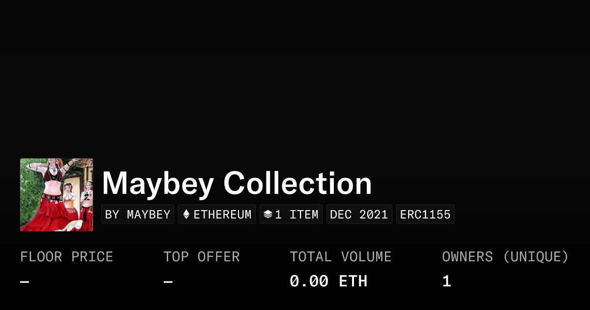 Maybey Collection Collection Opensea