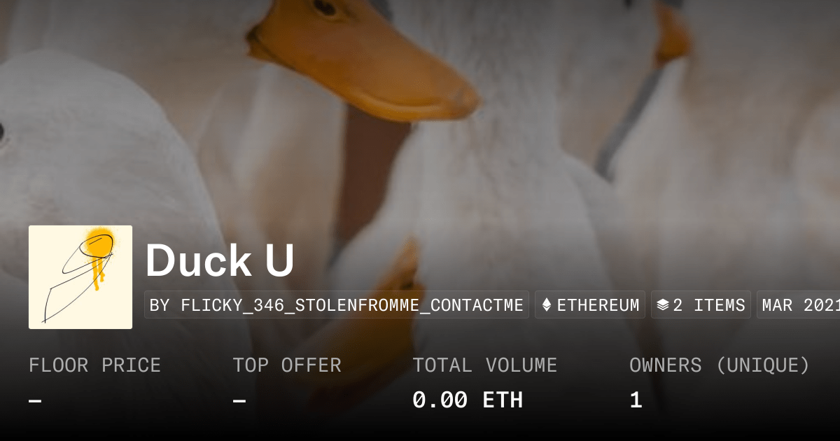 Duck U Collection Opensea