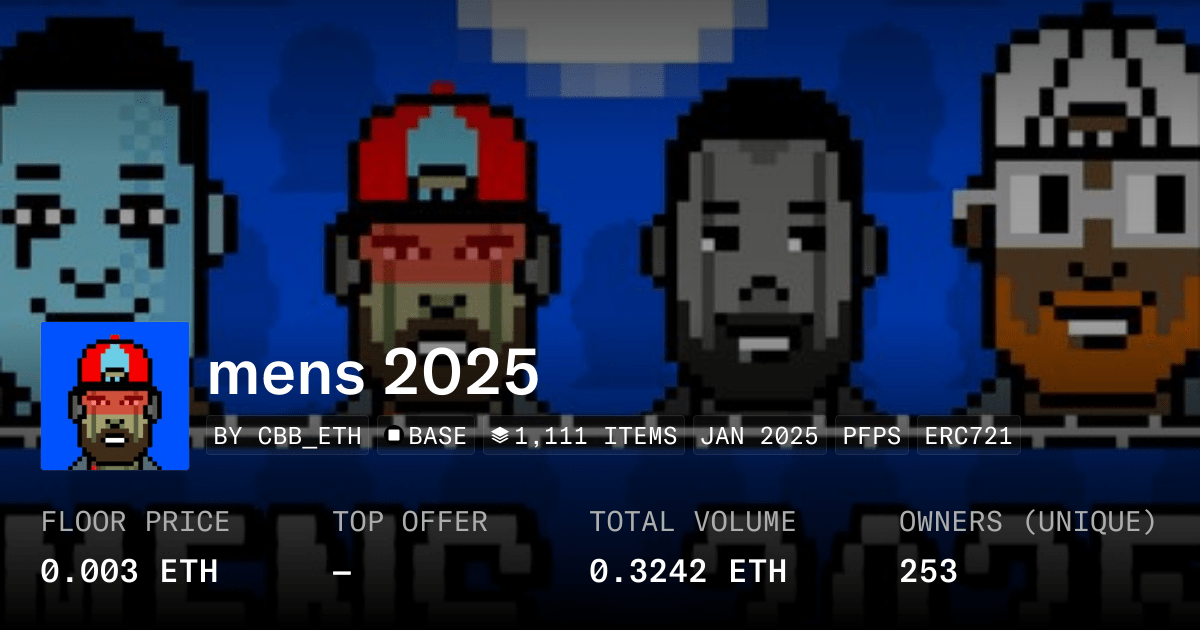 Mens 2025 Collection Opensea