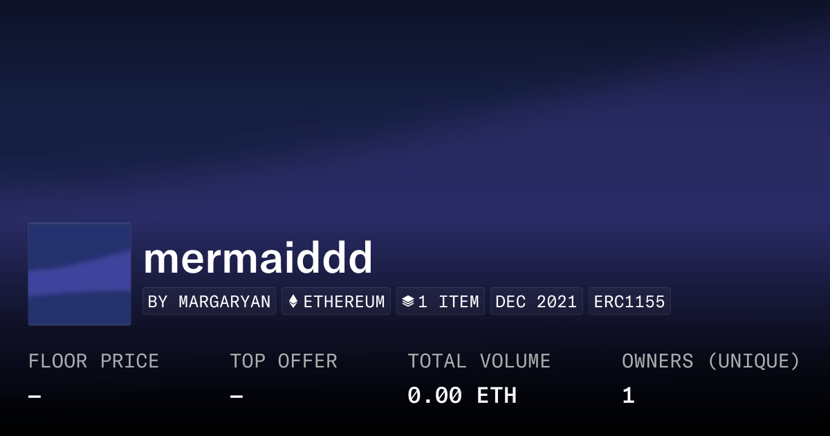 Mermaiddd Collection Opensea