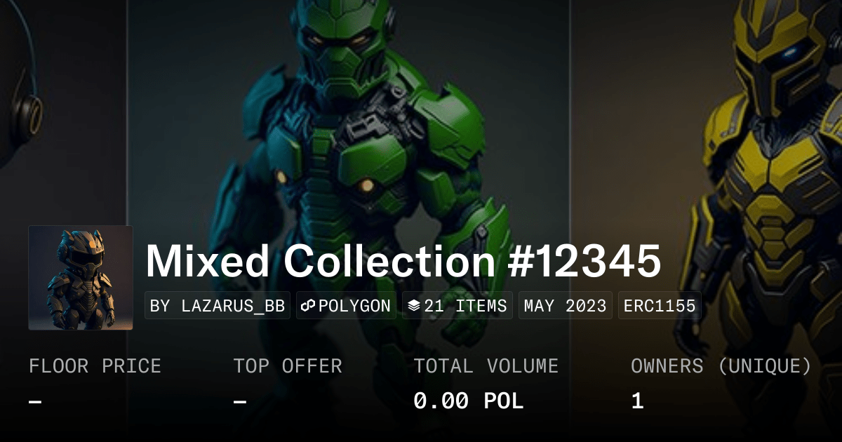 Mixed Collection 12345 Collection Opensea