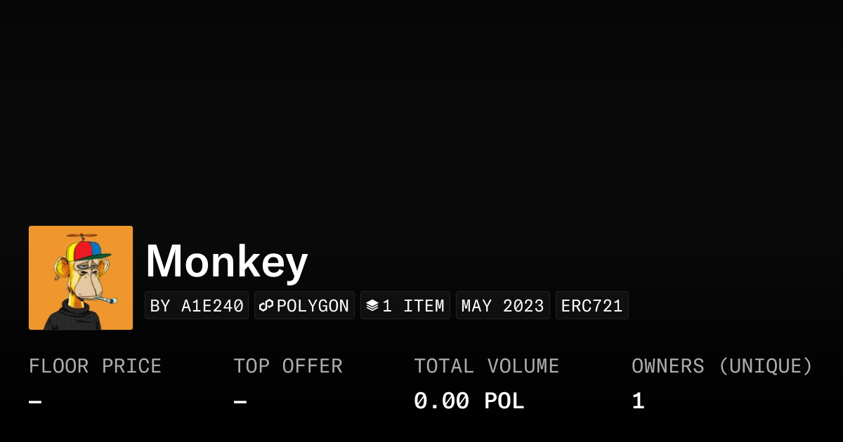 Monkey Collection Opensea