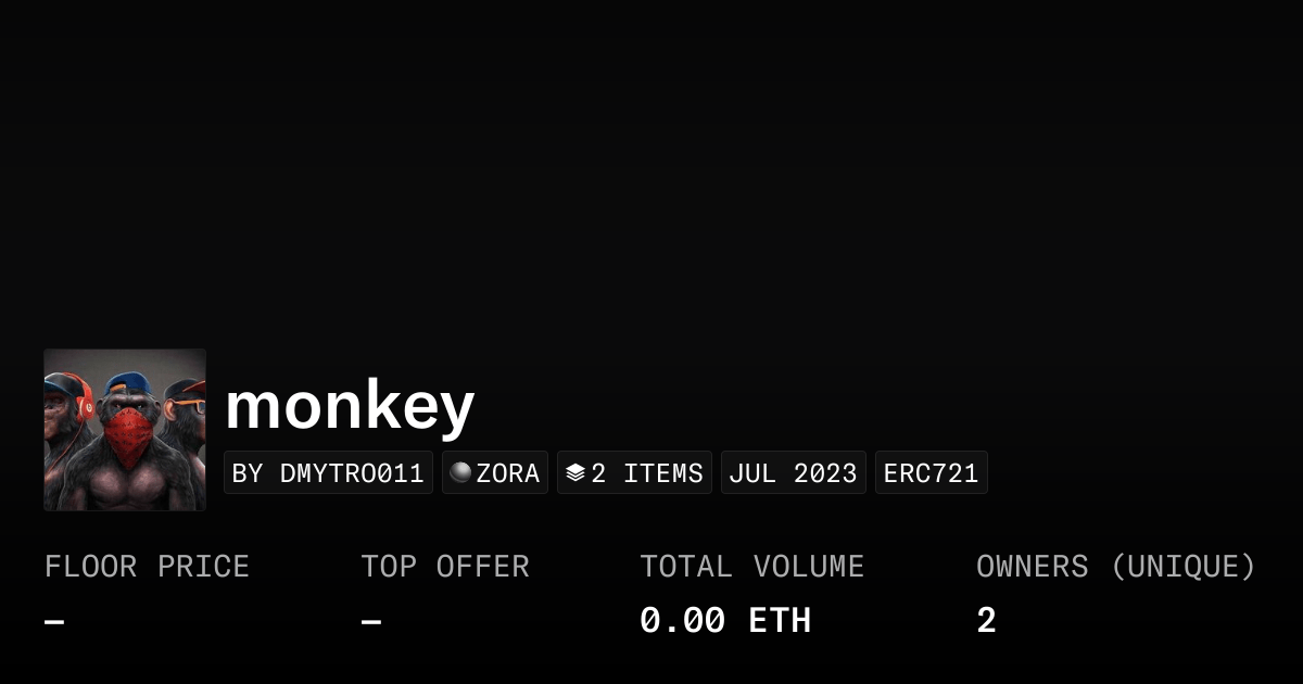 Monkey Collection Opensea