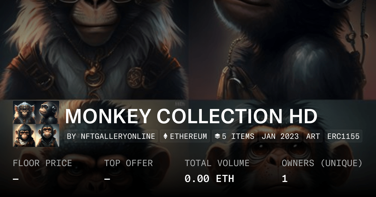 Monkey Collection Hd Collection Opensea