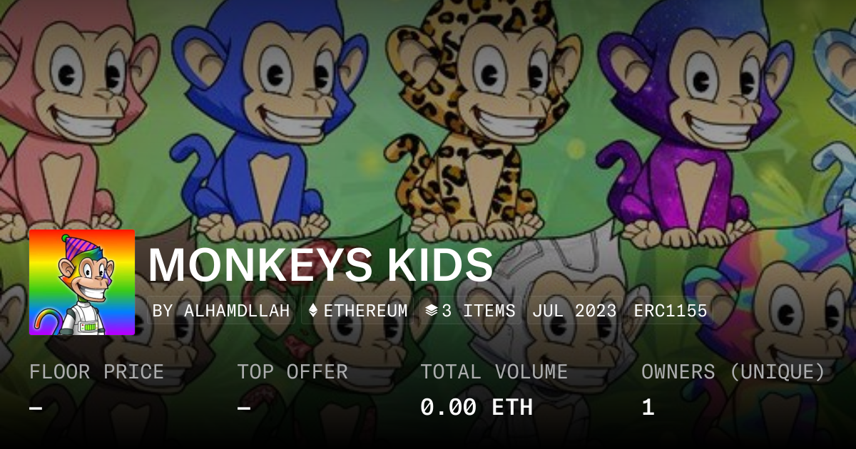Monkeys Kids Collection Opensea