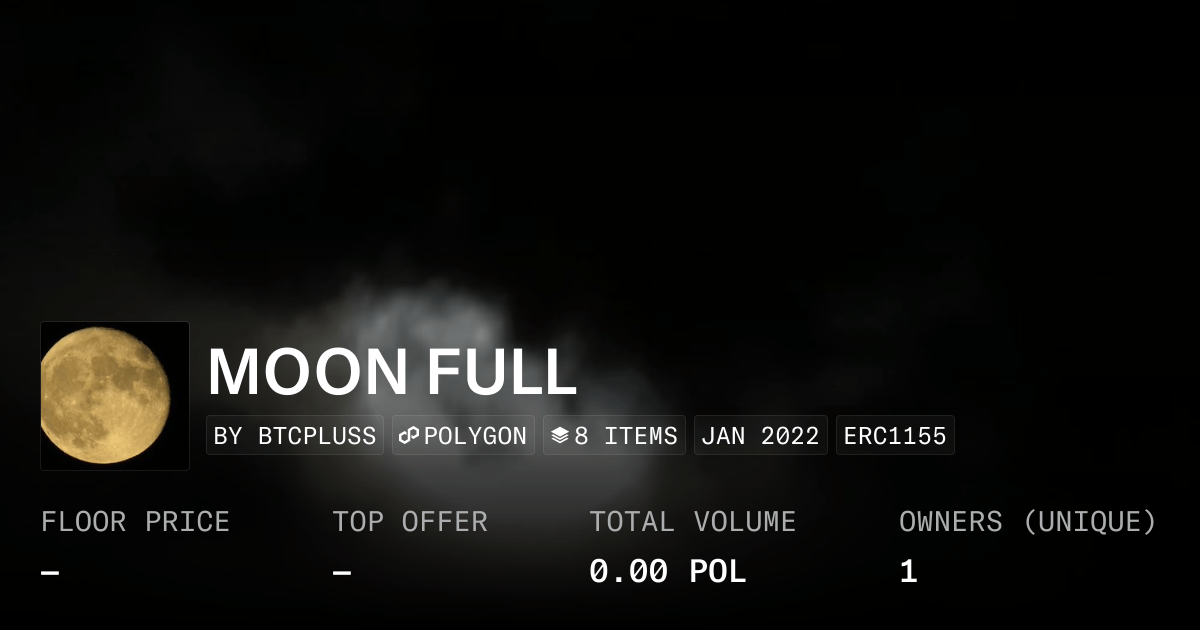 Moon Full Collection Opensea