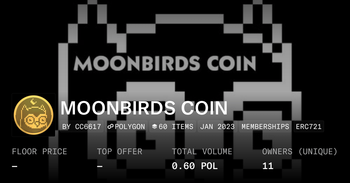 Moonbirds Coin Collection Opensea