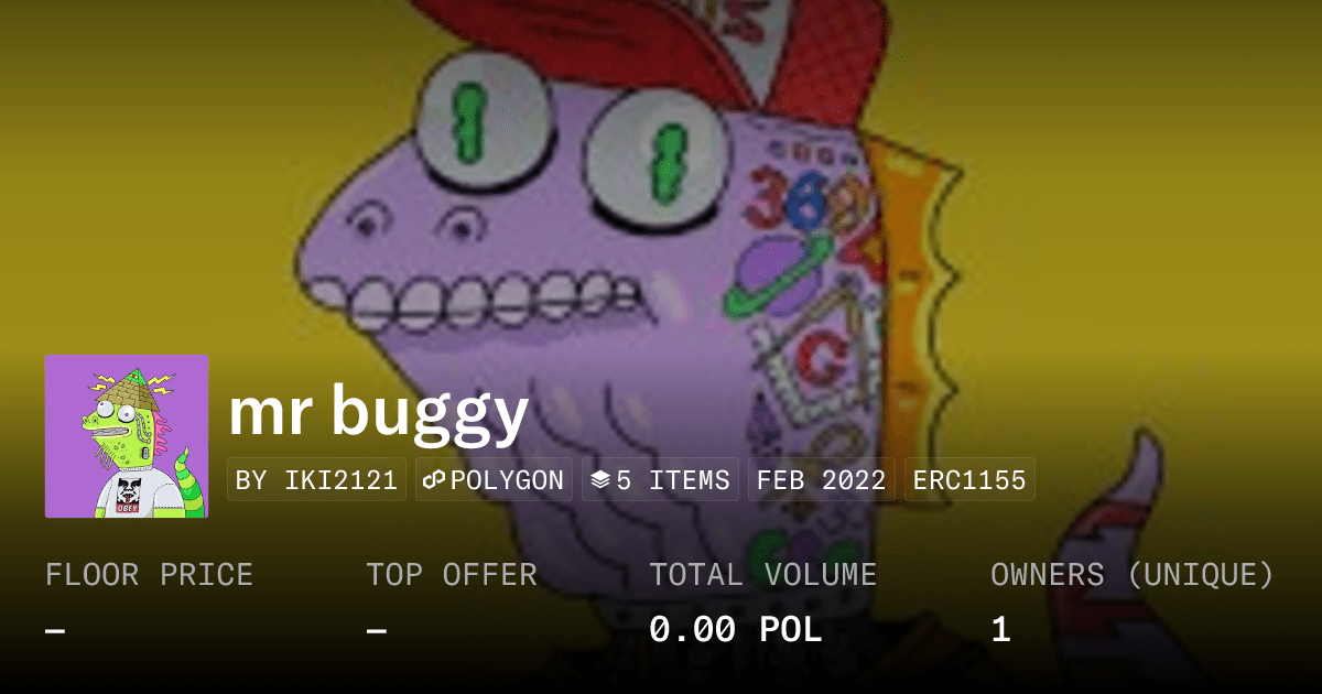 Mr Buggy Collection Opensea