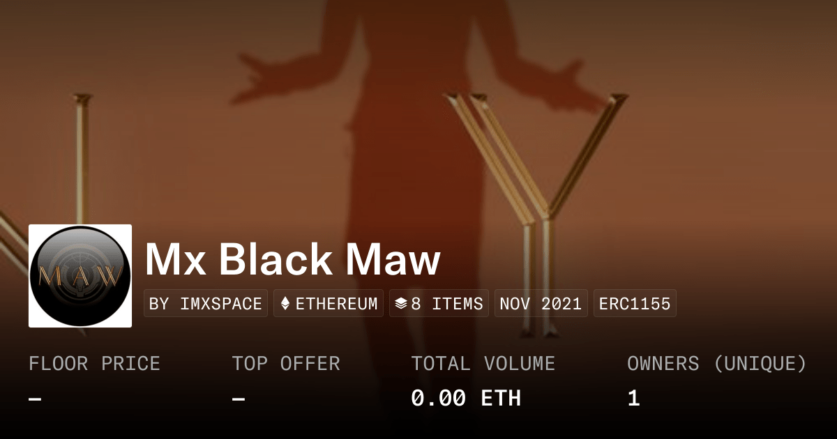 Mx Black Maw Collection Opensea
