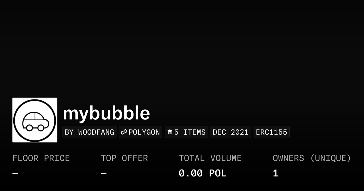Mybubble Collection Opensea