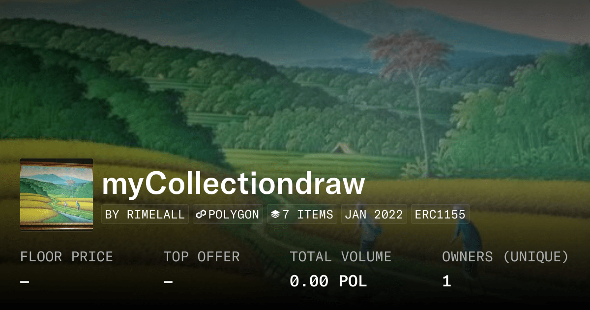 Mycollectiondraw Collection Opensea