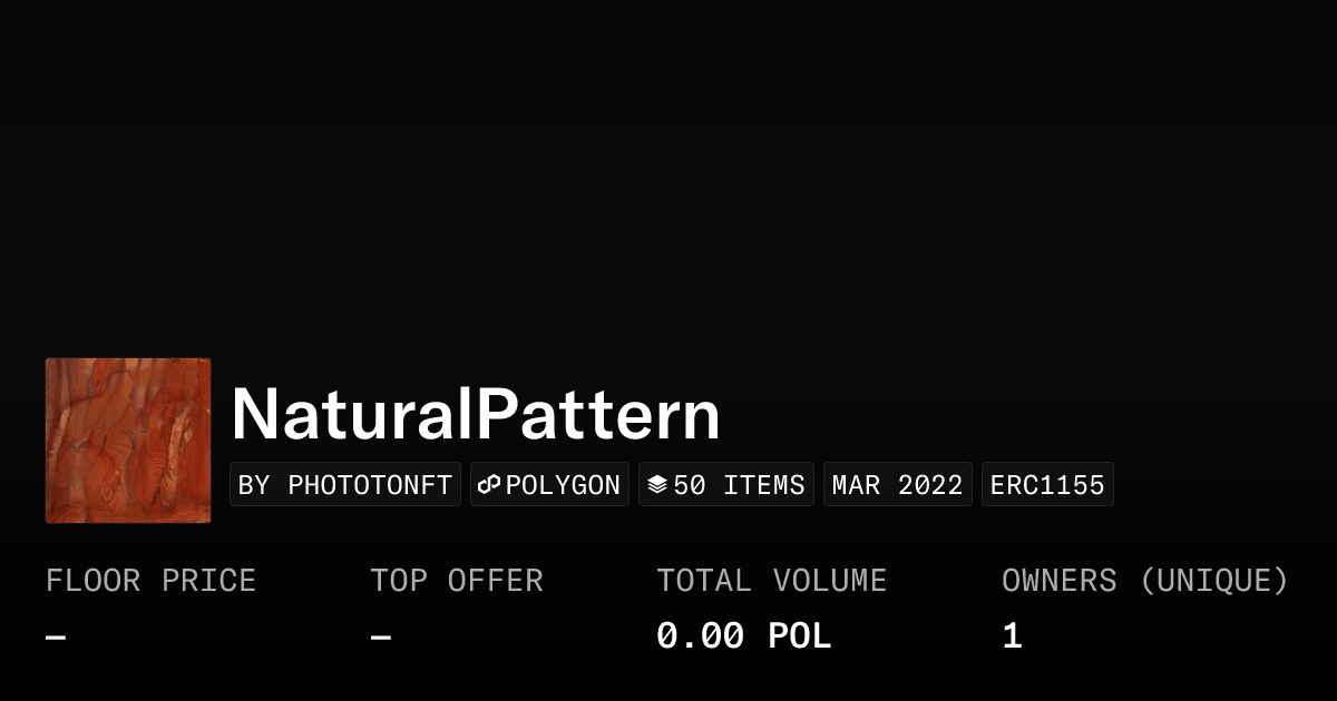 Naturalpattern Collection Opensea