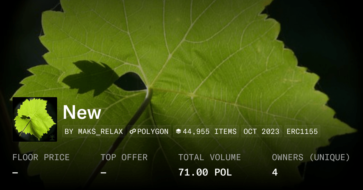 New Collection Opensea