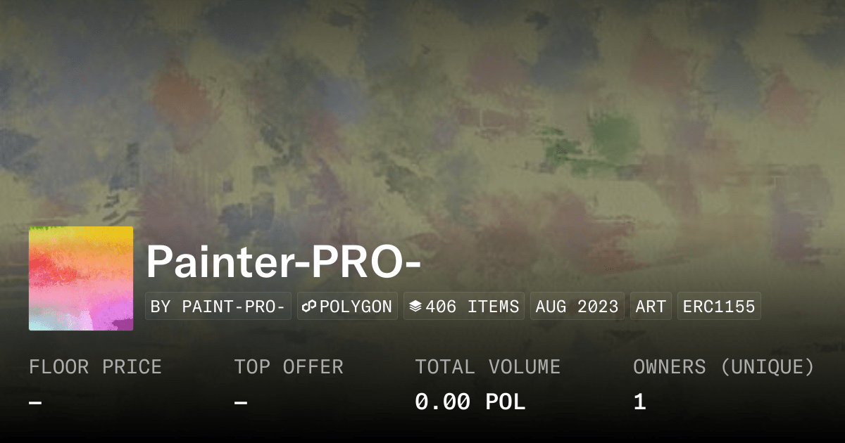 Painter Pro Collection Opensea
