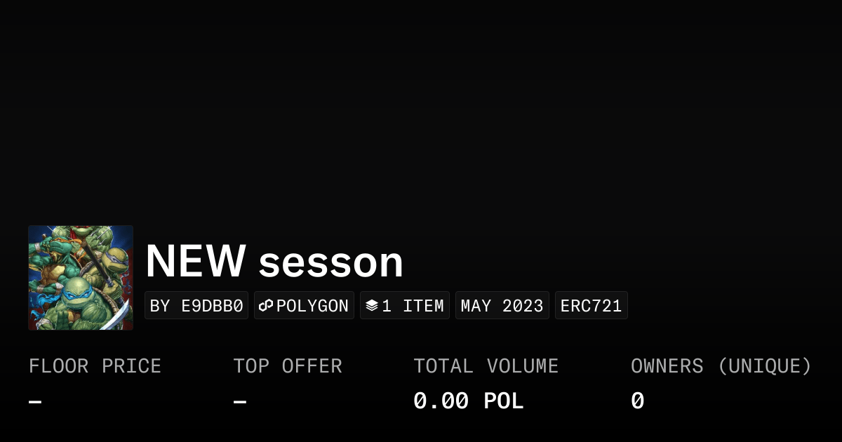 New Sesson Collection Opensea