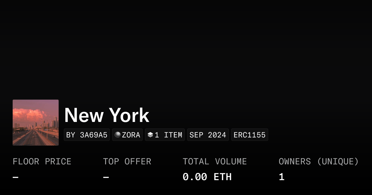 New York Collection Opensea