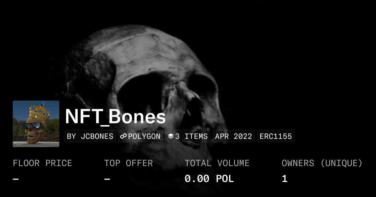 Nft Bones Collection Opensea