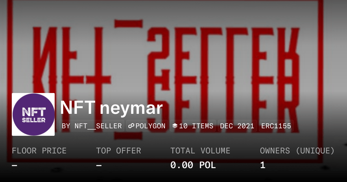 Nft Neymar Collection Opensea