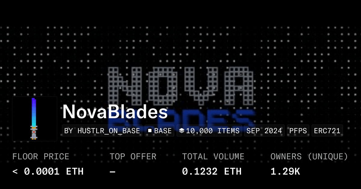 Novablades Collection Opensea
