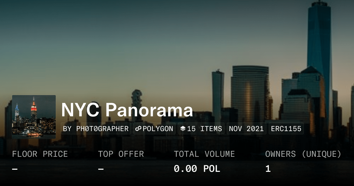 Nyc Panorama Collection Opensea