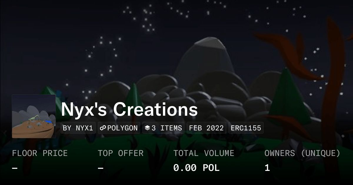 Nyx S Creations Collection Opensea