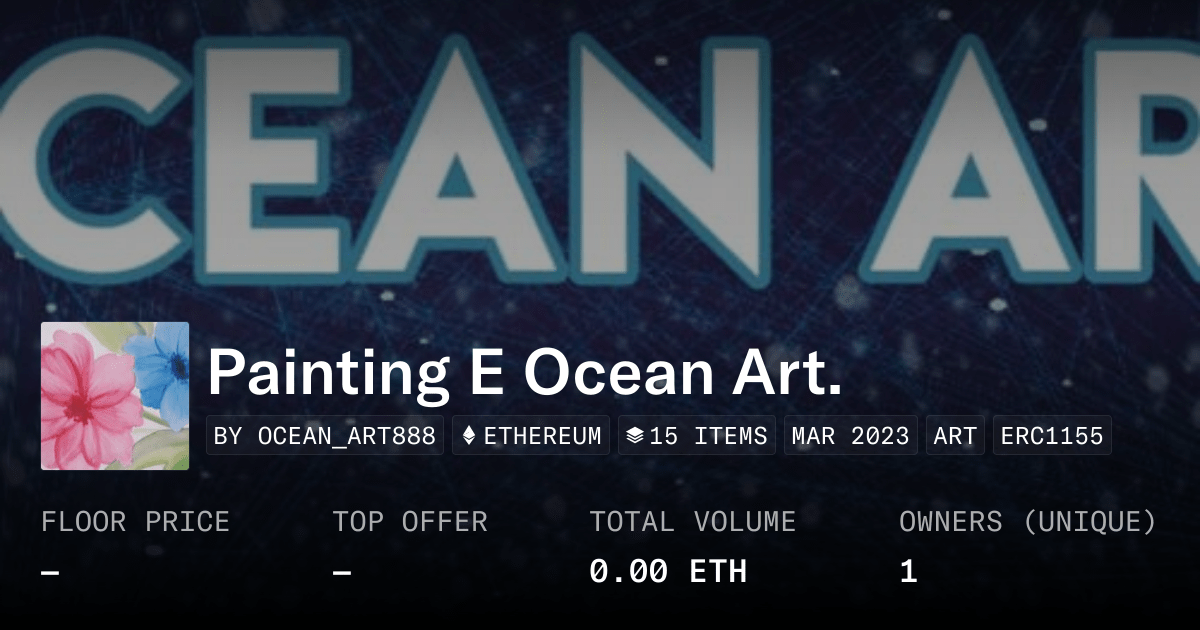 Painting E Ocean Art Collection Opensea
