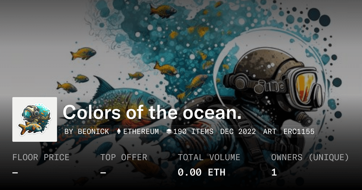 Colors Of The Ocean Collection Opensea