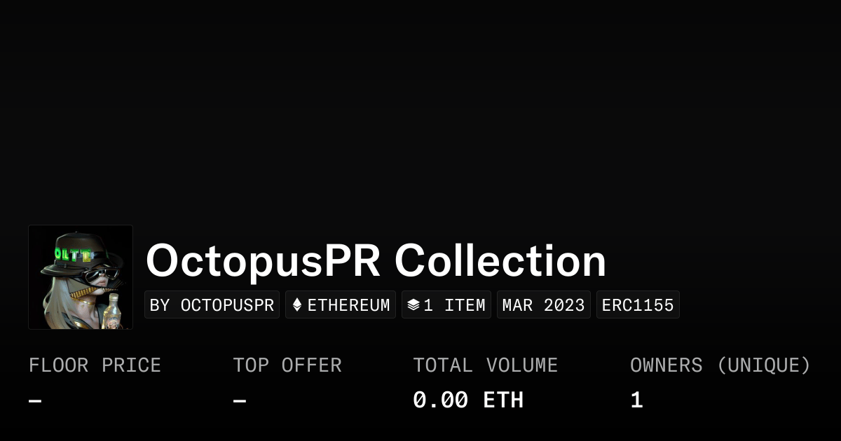 Octopuspr Collection Collection Opensea