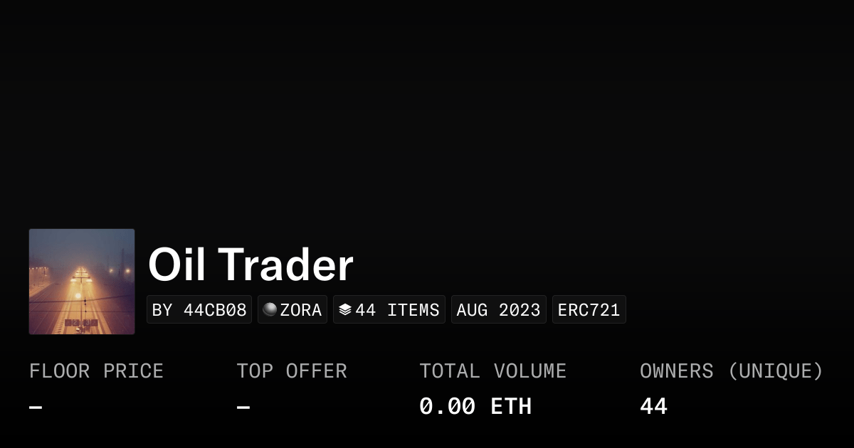 Oil Trader Collection Opensea