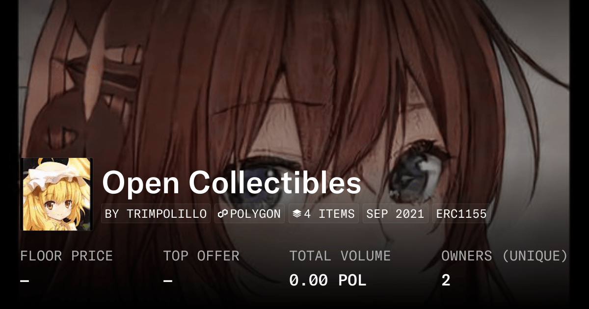 Open Collectibles Collection Opensea