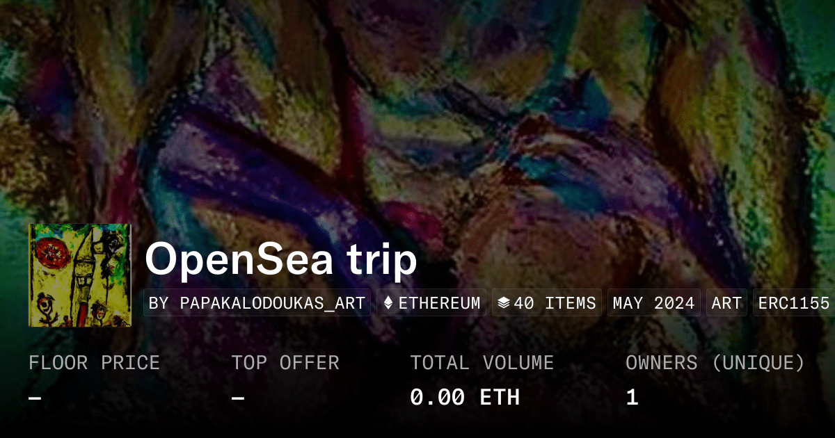 Opensea Trip Collection Opensea