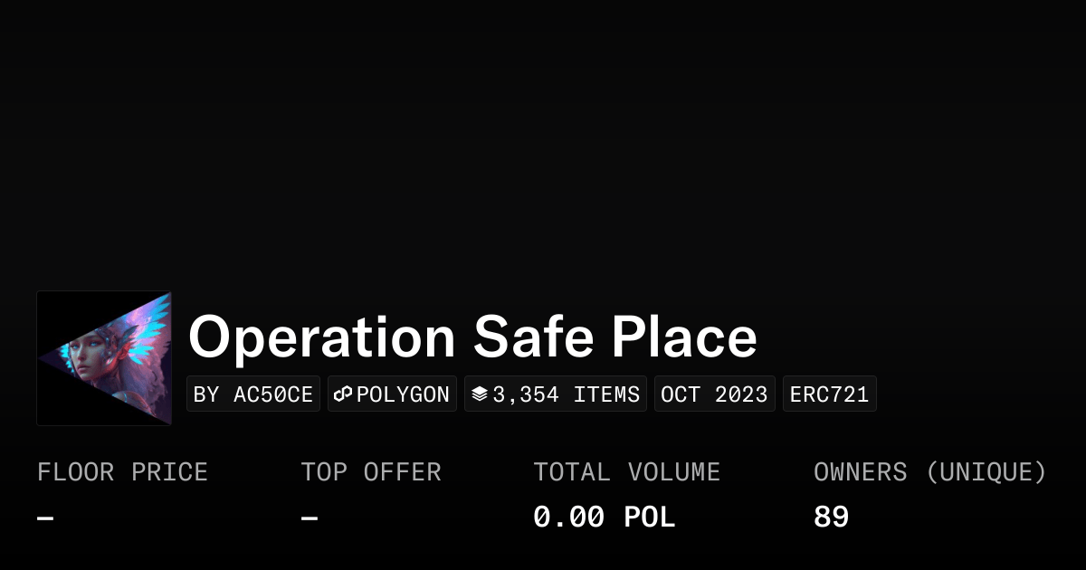 Operation Safe Place Collection Opensea