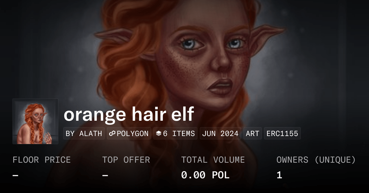 Orange Hair Elf Collection Opensea