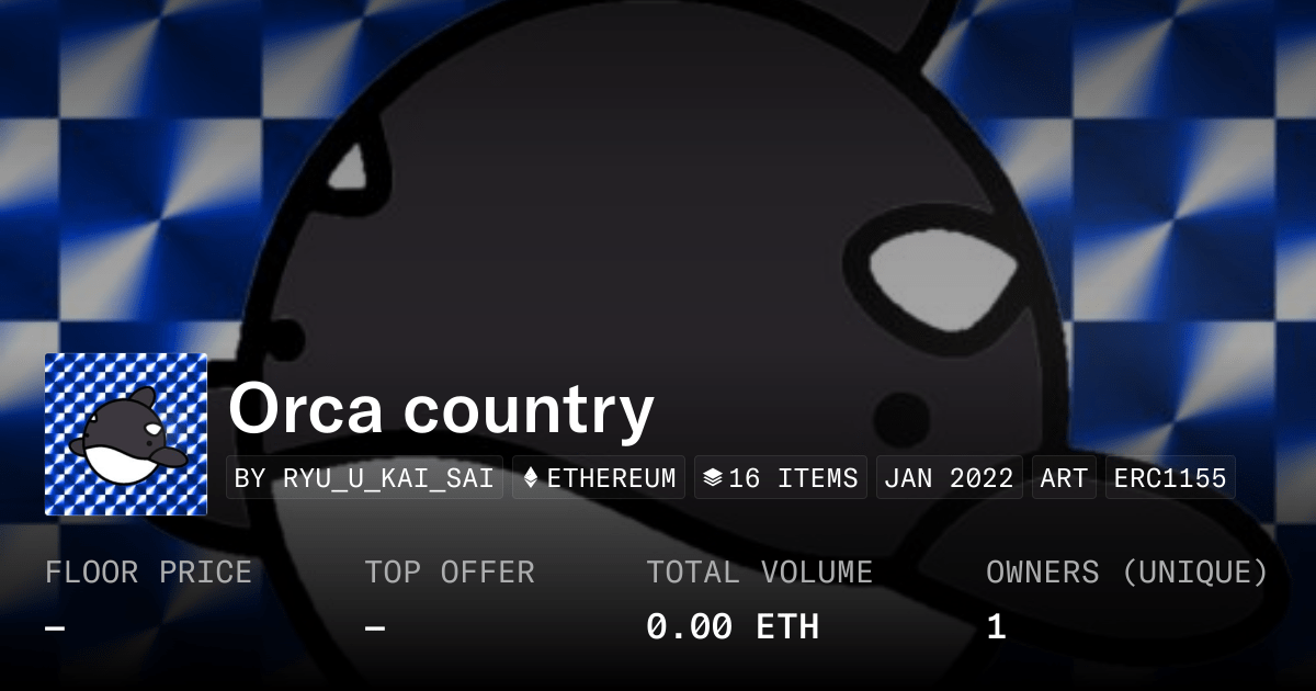 Orca Country Collection Opensea