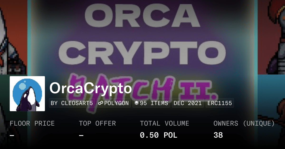 Orcacrypto Collection Opensea