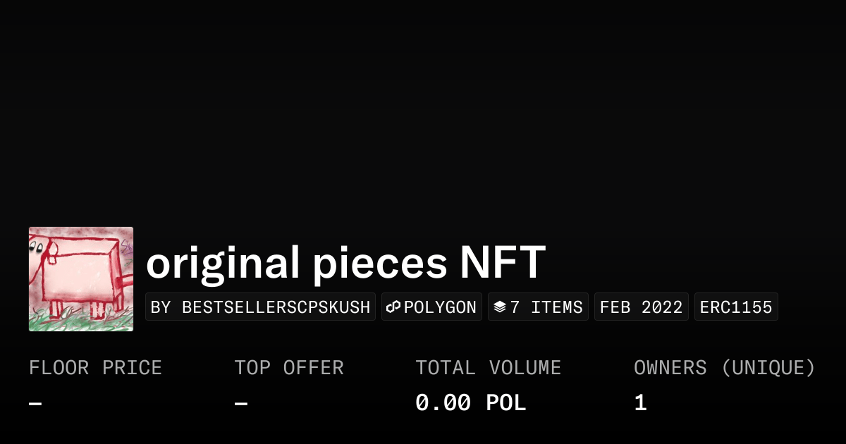 Original Pieces Nft Collection Opensea