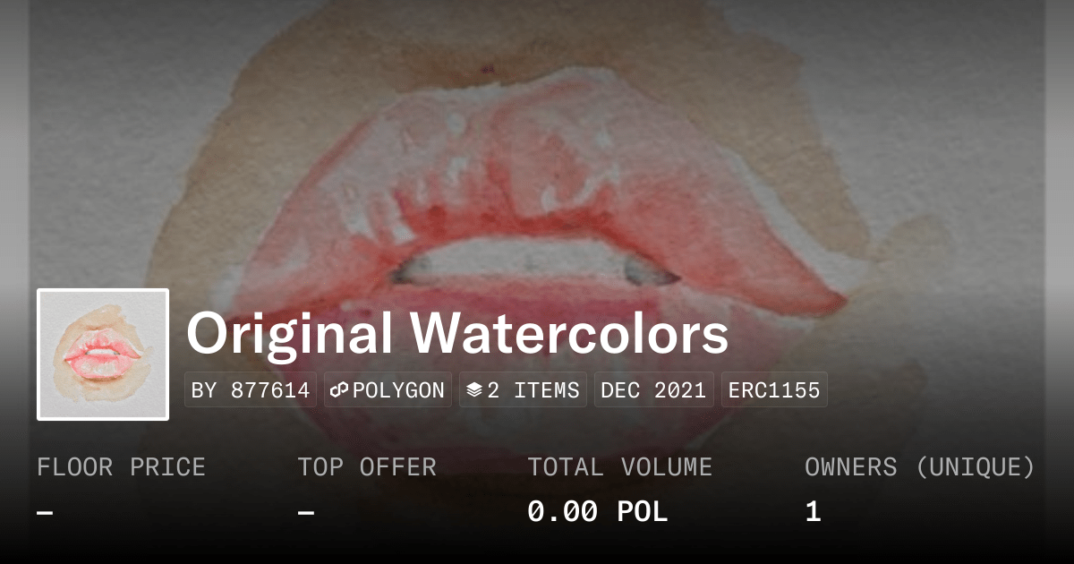 Original Watercolors Collection Opensea