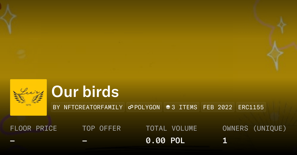 Our Birds Collection Opensea