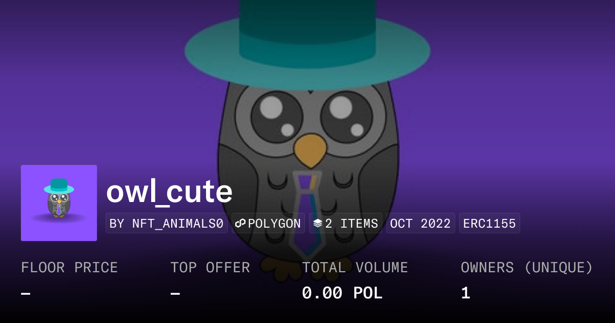 Owl Cute Collection Opensea