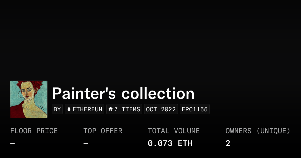 Painter S Collection Collection Opensea
