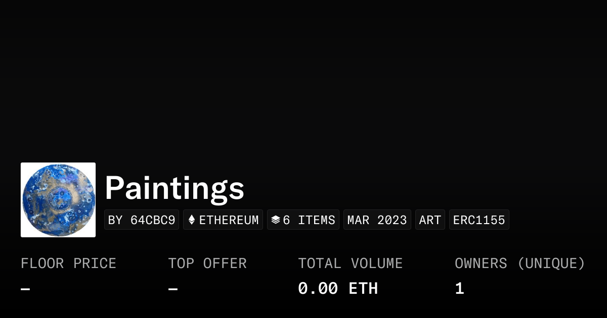 Paintings Collection Opensea