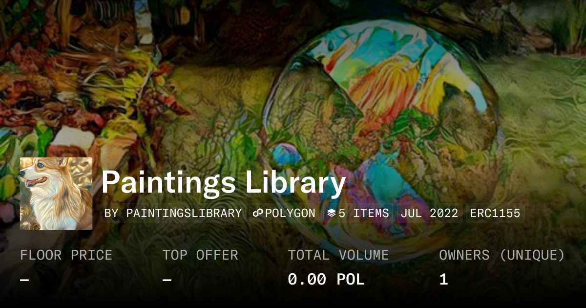 Paintings Library Collection Opensea