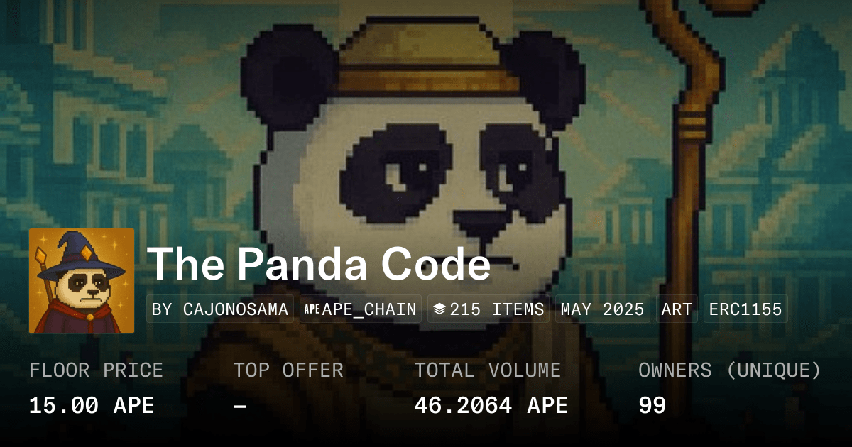 The Panda Code Collection Opensea