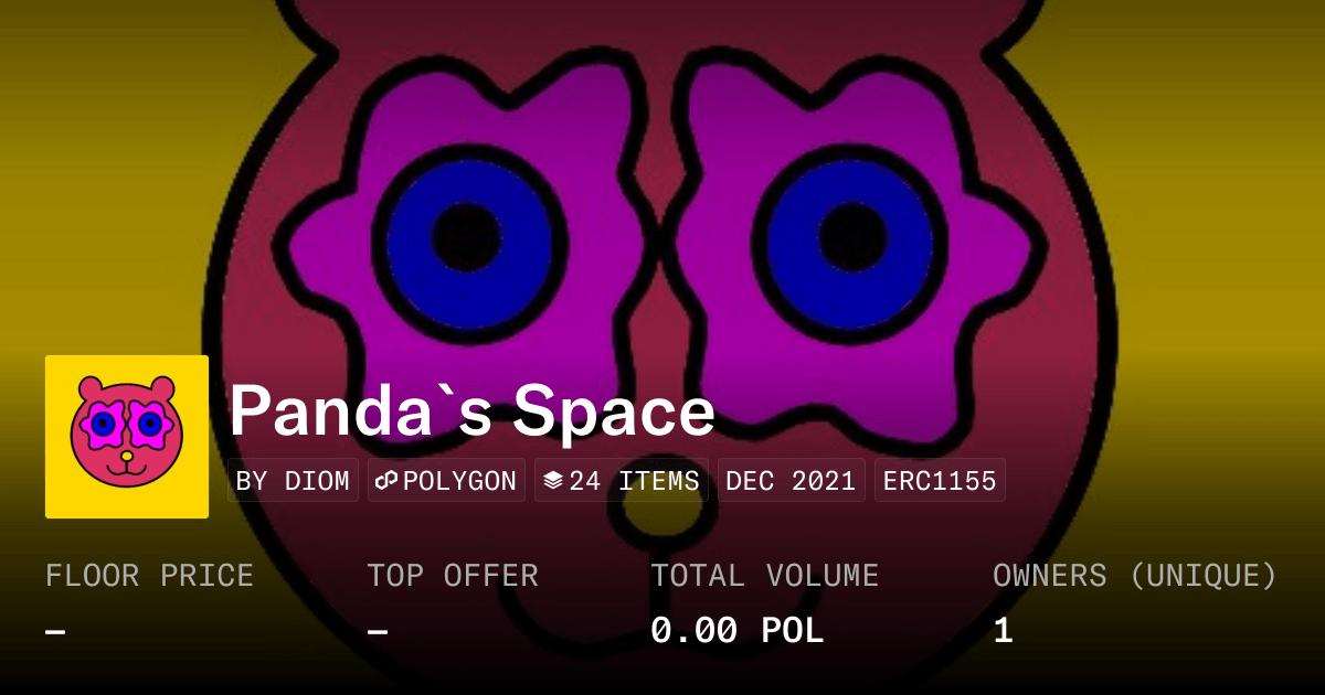Panda S Space Collection Opensea