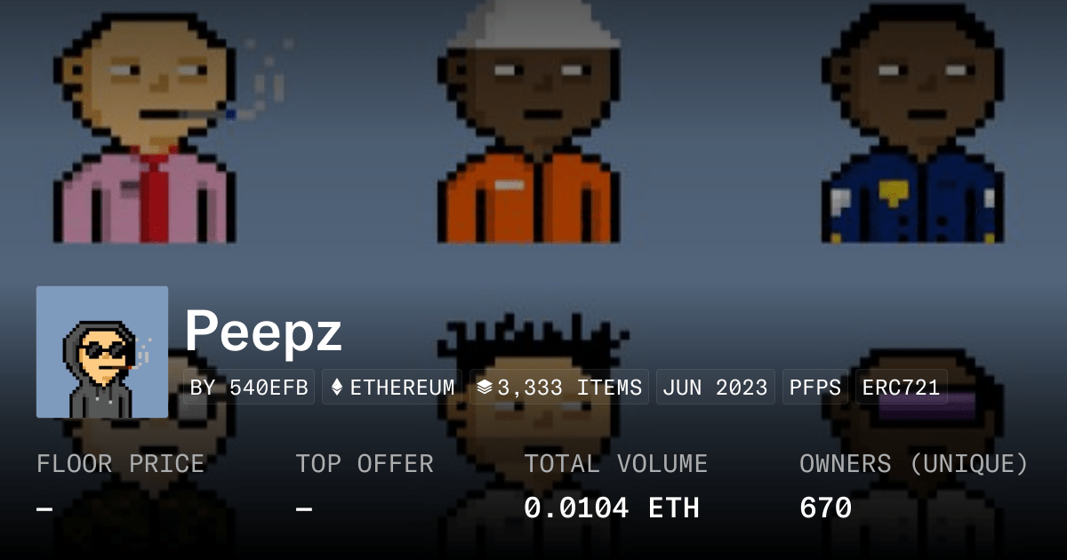 Peepz Collection Opensea