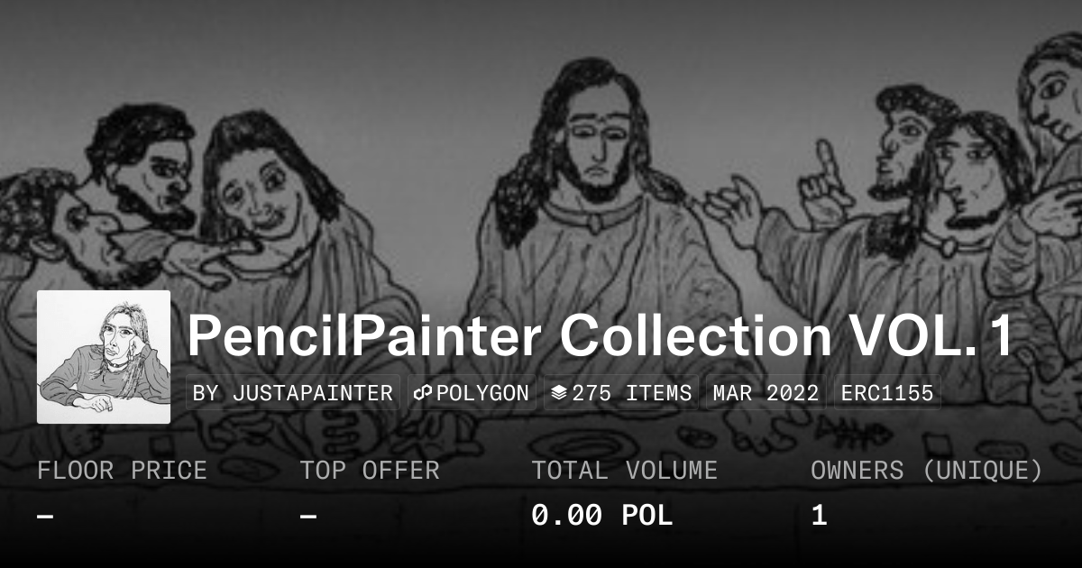 Pencilpainter Collection Vol 1 Collection Opensea